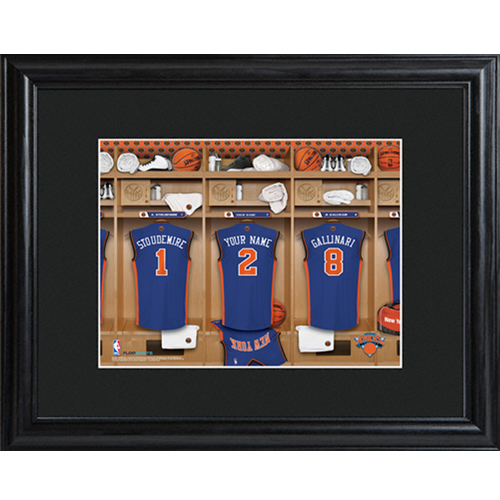 New York Knicks Locker Room Print by Black Ace Design